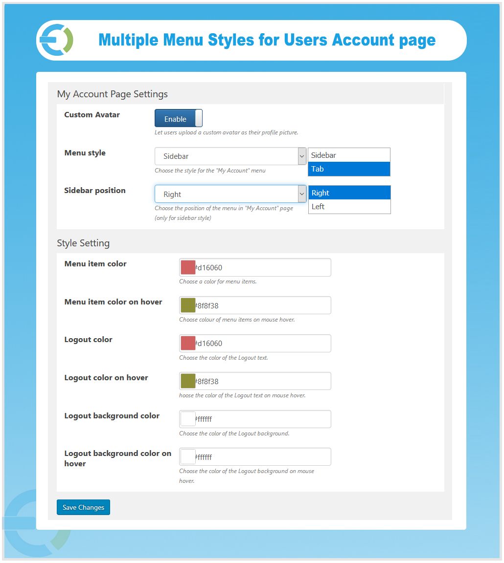 Woocommerce My Account Page Plugin Edit And Customize Account Page By Extendons
